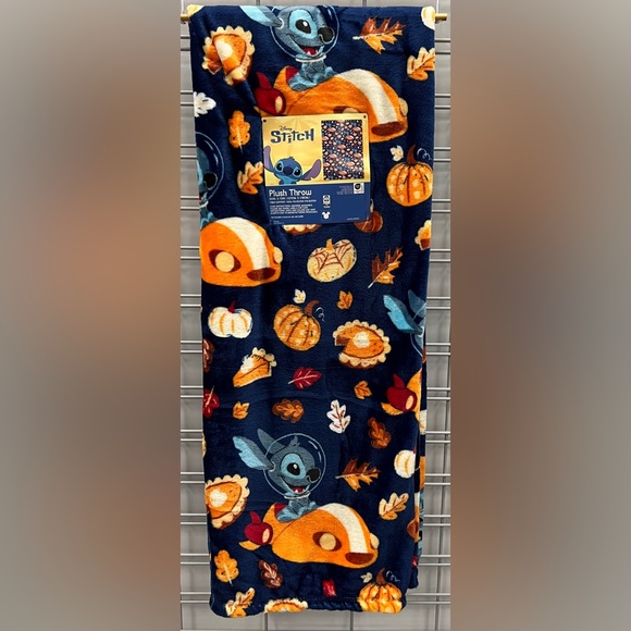 Disney | Bedding | Disney Lilo Stitch Autumn Fall Pumpkin Pie Plush ...